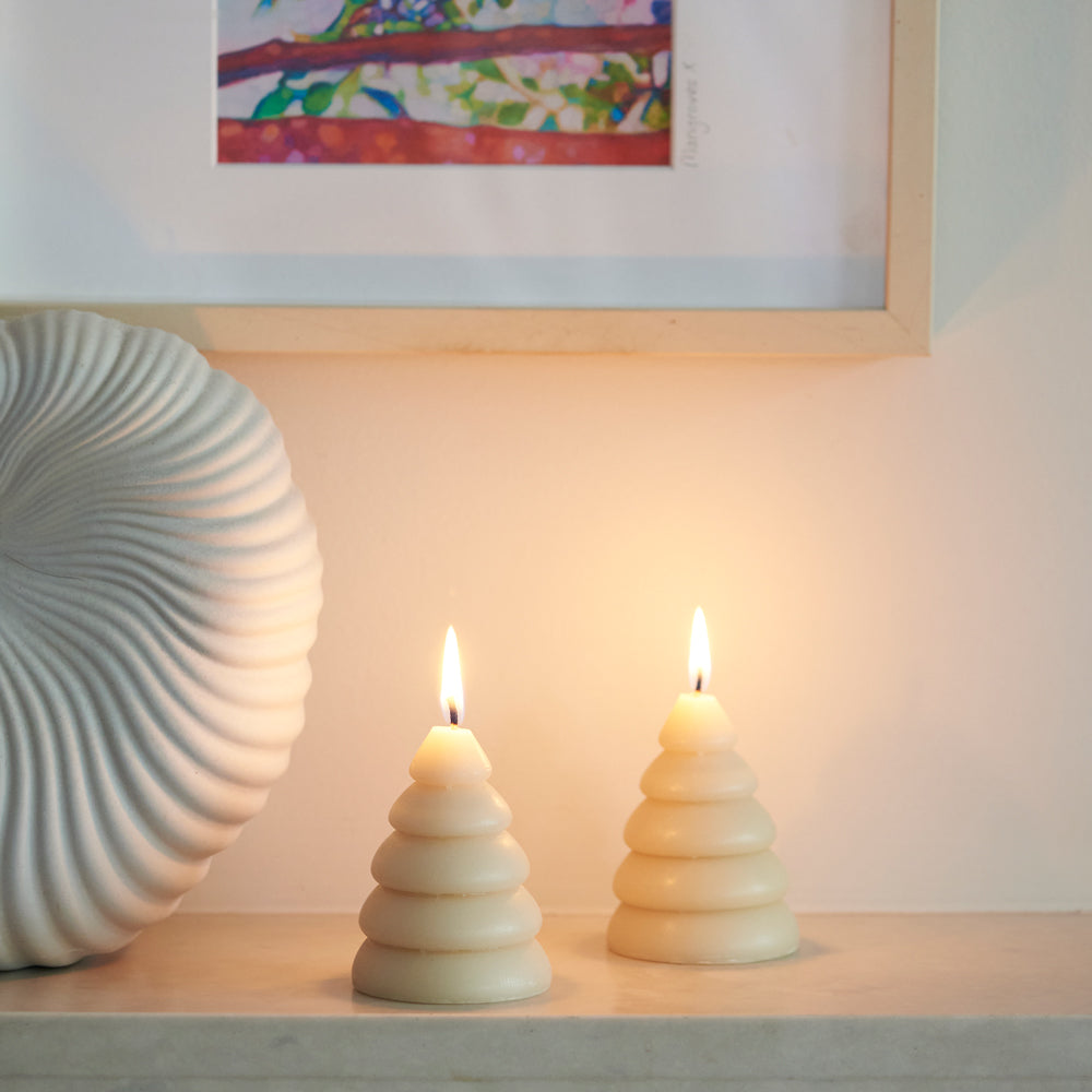 Small Rolly Tree | Beeswax Candles - Queen B | Australian Made Corporate Gift