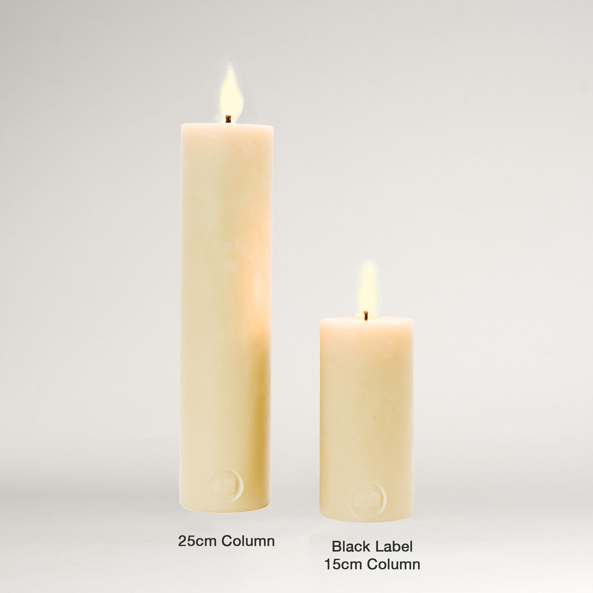 Black Label - 15cm Column | Beeswax Candles - Queen B