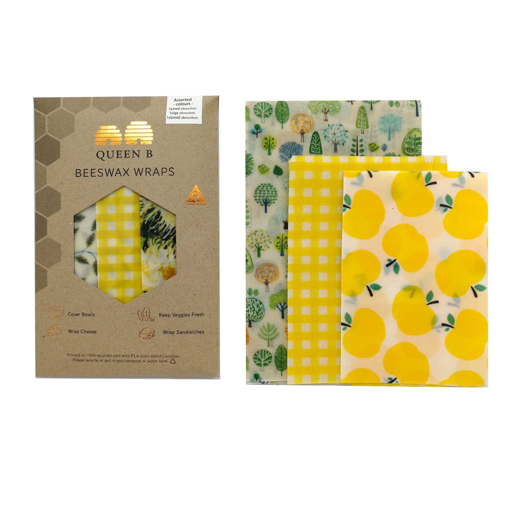 Beeswax Wraps | Shop Handmade Beeswax Wraps Australia Wide – Queen B