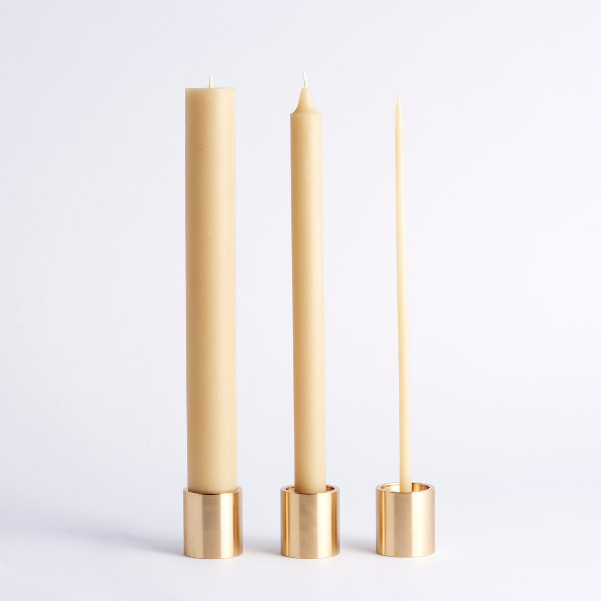 Black Label - 3-in-1 Trinity Candle Holder (Brass) | Beeswax Candles ...